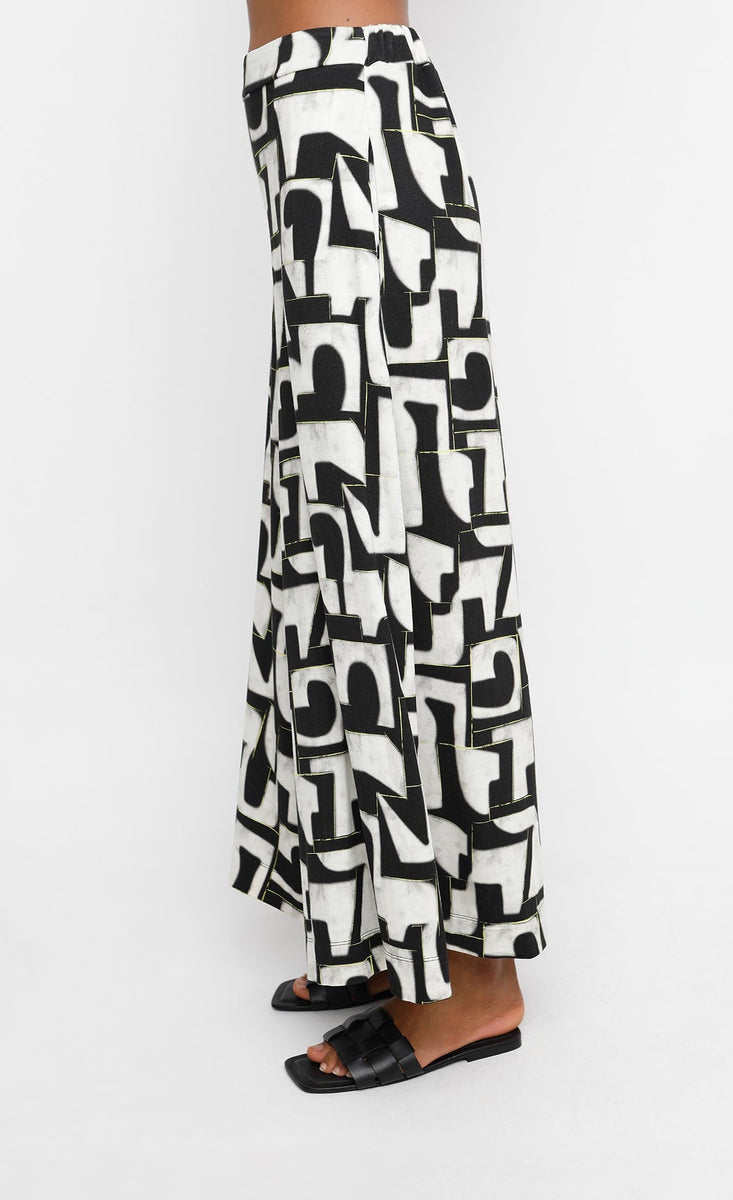 Ozai n Ku Puzzle Letterpress Palazzo Pants – ModeAlise